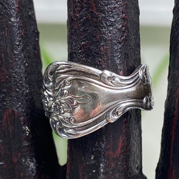 Vintage | Jewelry | Vintage Silver Plate Wrap Spoon Ring Size 55 | Poshmark